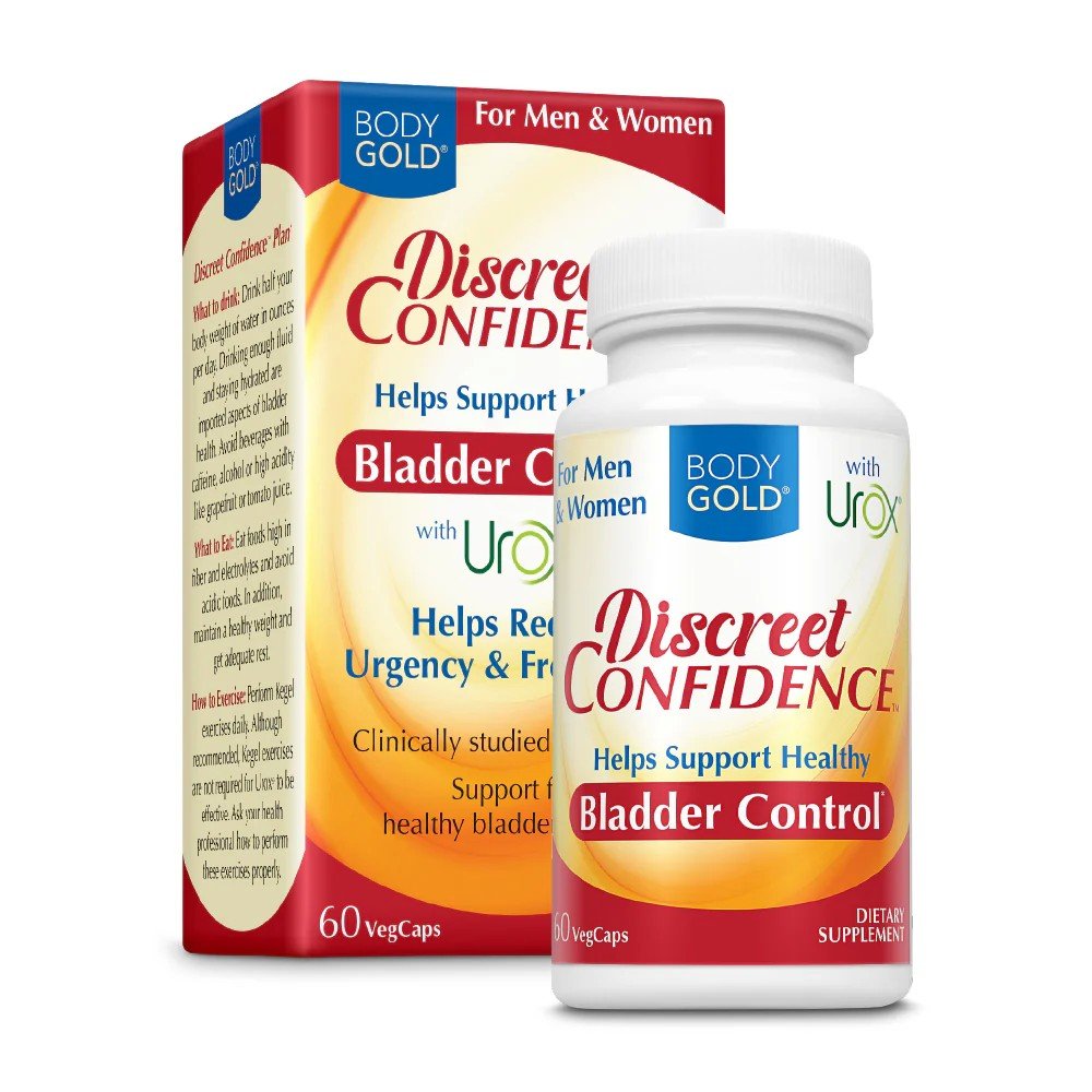 Body Gold Discreet Confidence - Bladder Control with Urox 60 Vegetaria ...