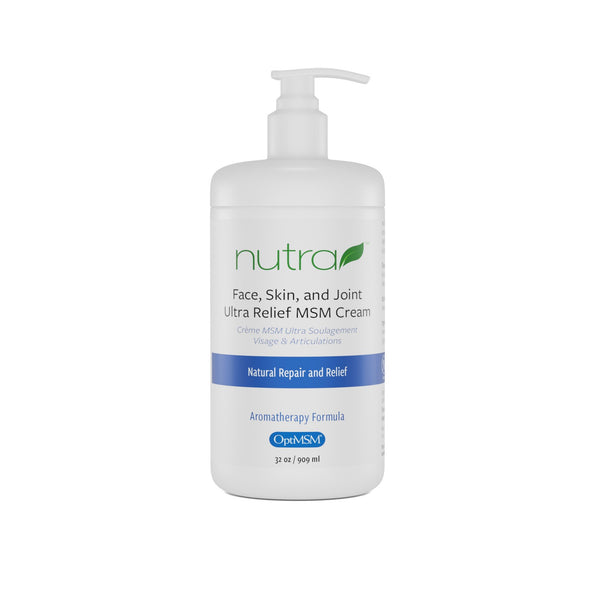 Nutra Health Face, Skin & Joint Ultra Relief Cream with Pump 32 oz (90 ...