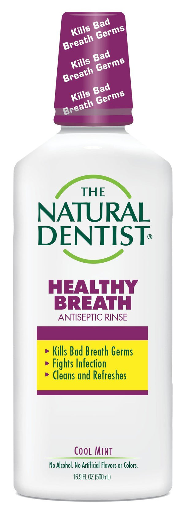 Natural Dentist Natural Antiseptic Mouth Rinse Cool Mint 16.9 oz Liqui ...