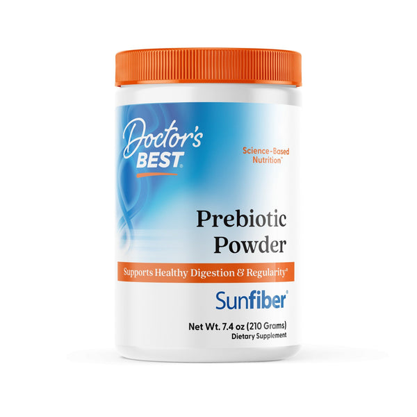 Doctors Best Prebiotic Powder Sunfiber 7.4 oz (210 Grams) Powder ...