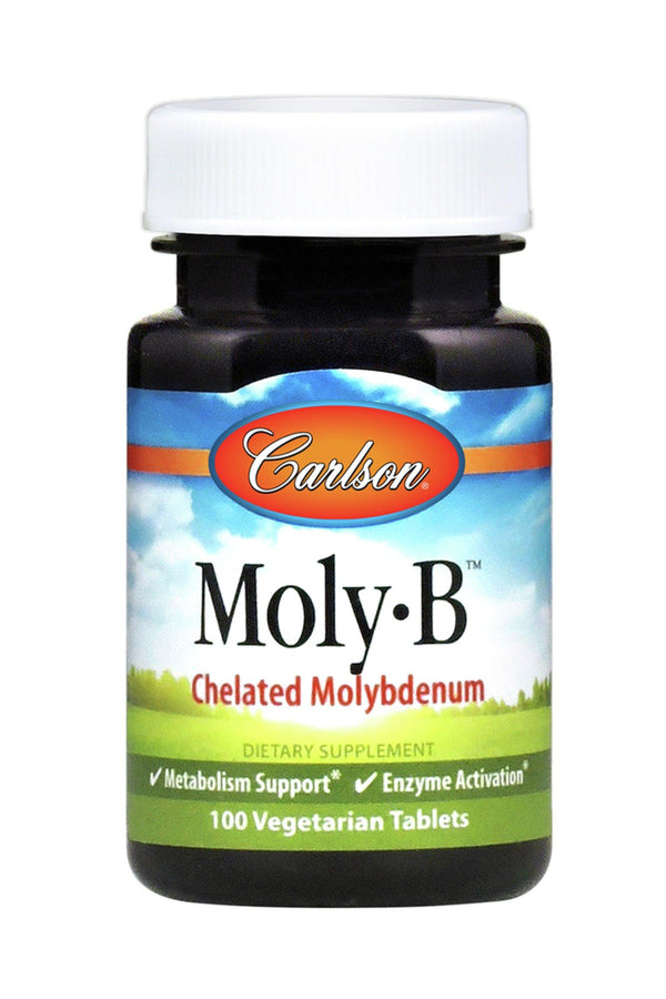 Carlson Laboratories Moly B (Molybdenum) 500mcg 100 Tablet - Healthy ...