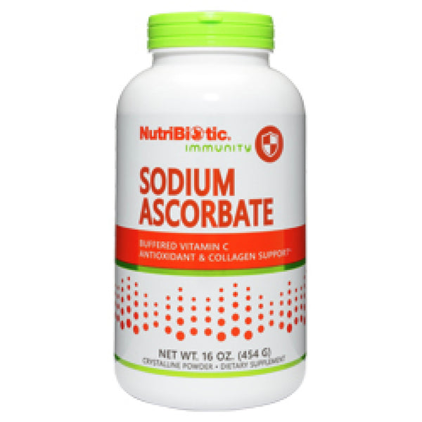 Nutribiotic Sodium Ascorbate Powder 16 oz Powder - Healthy Planet Shopping
